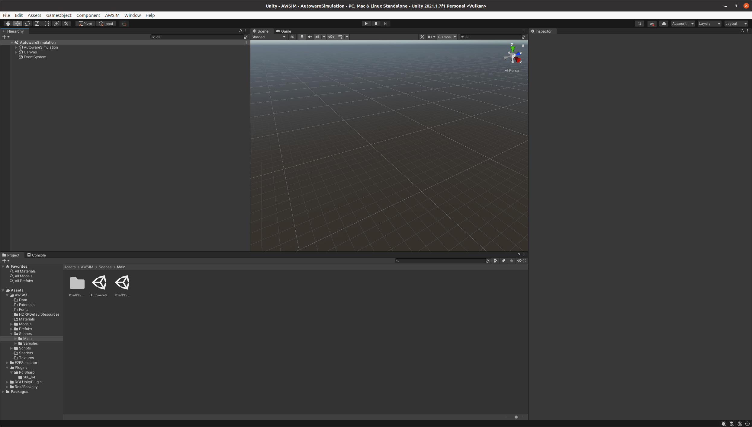 Setup Unity Project - V2X E2E simulator